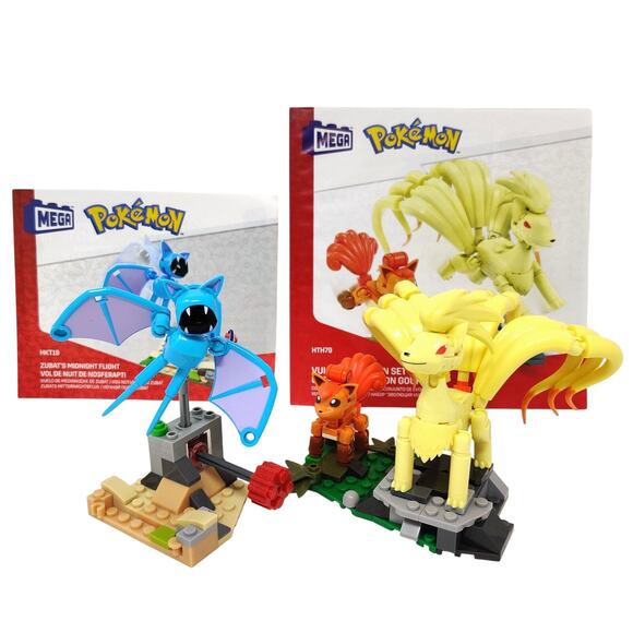 Mega | Toys | Mega Construx Pokemon Vulpix Ninetales Evolution Set ...